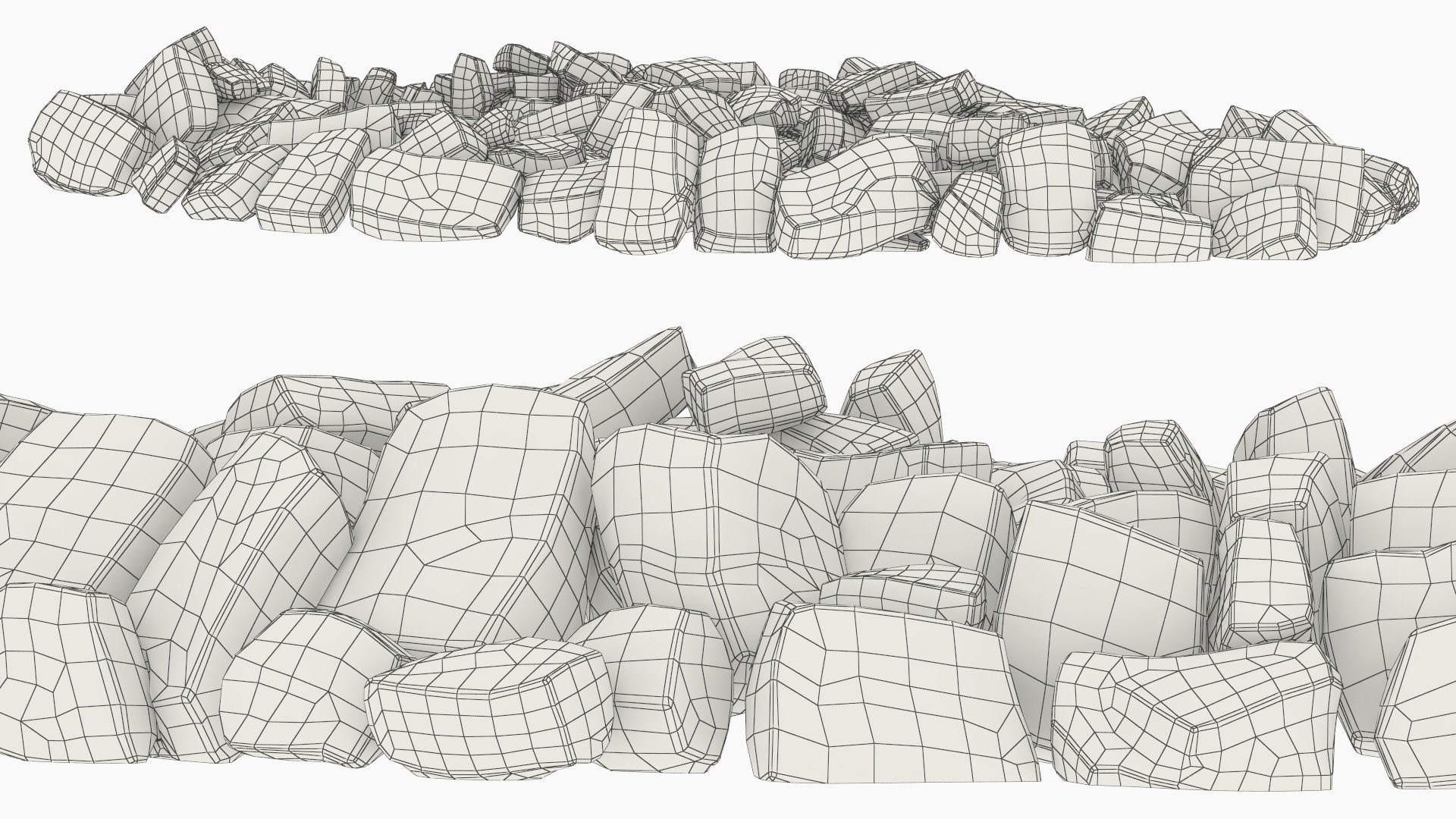 Heap Big Grey Stones 3D - TurboSquid 2458696