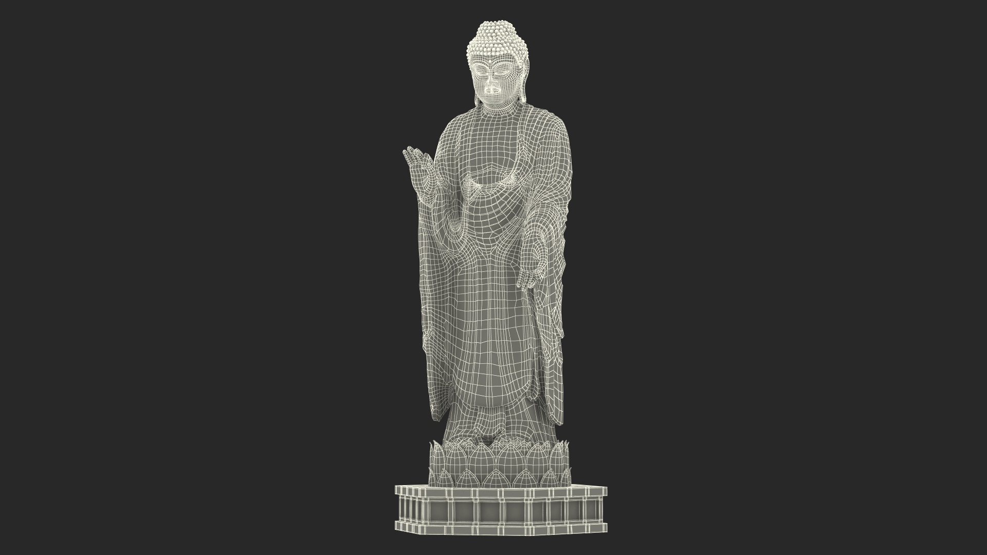 3D Buddha Small Golden Statue - TurboSquid 2151694