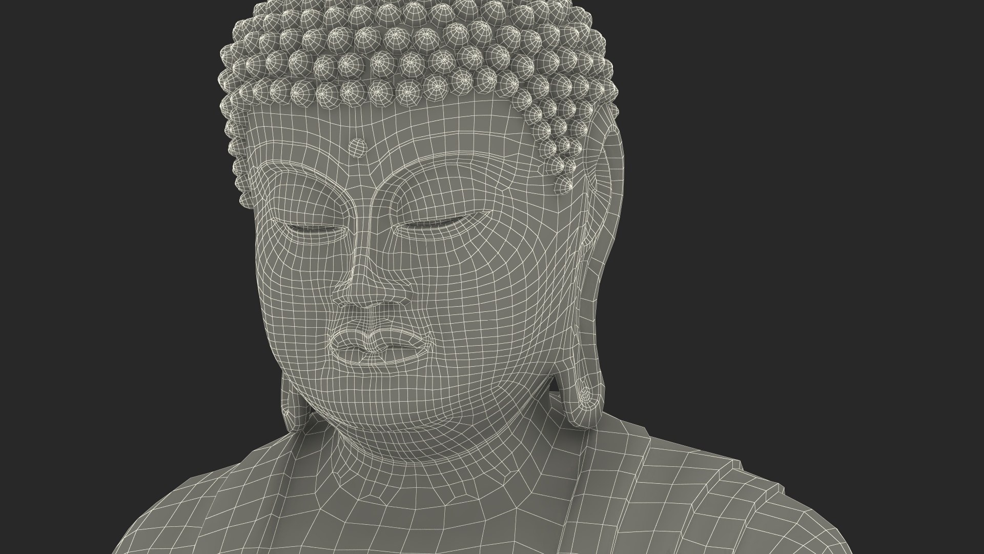 3D Buddha Small Golden Statue - TurboSquid 2151694