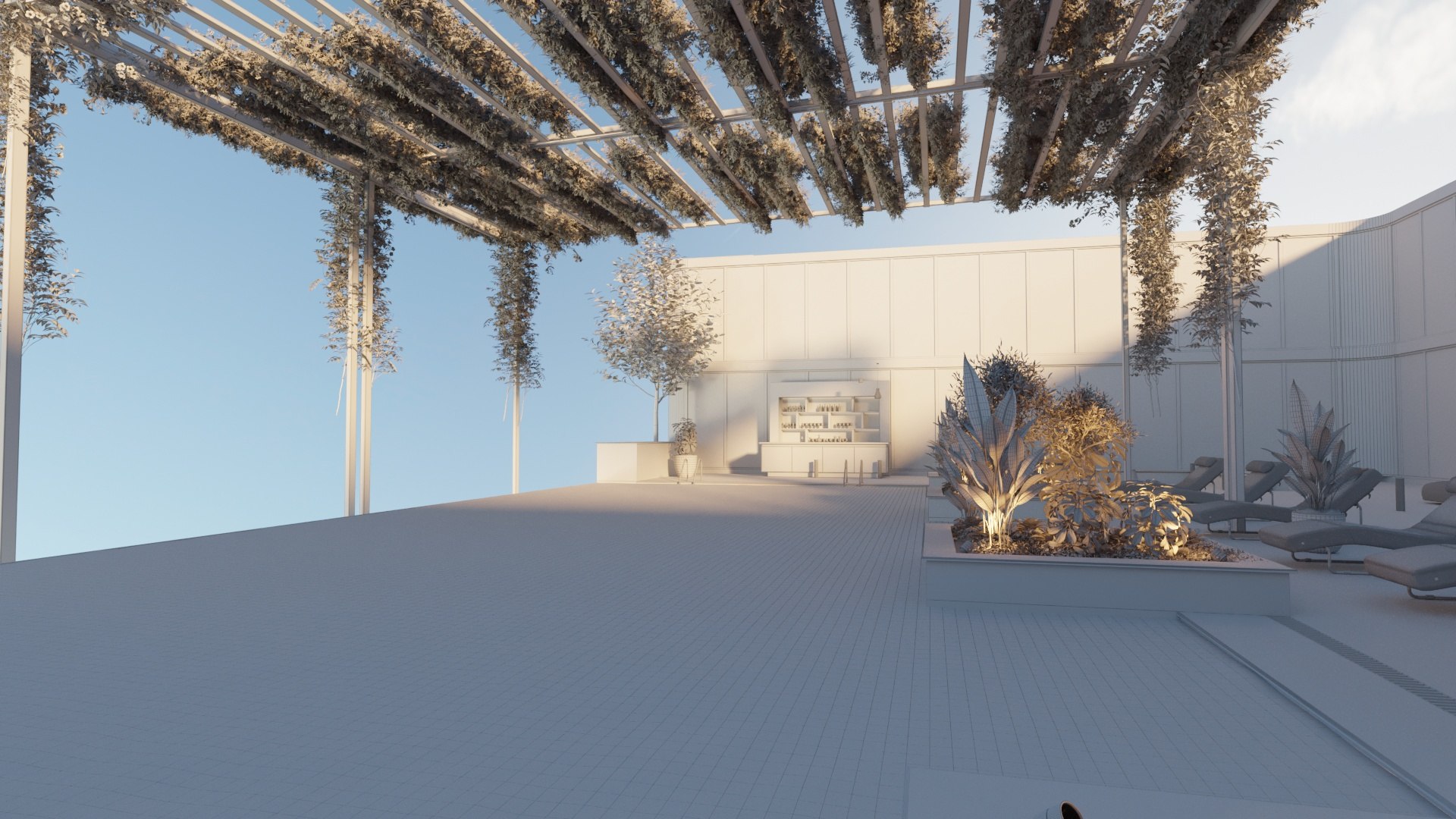 Rooftop Swimming Pool 3D Model - TurboSquid 2012033