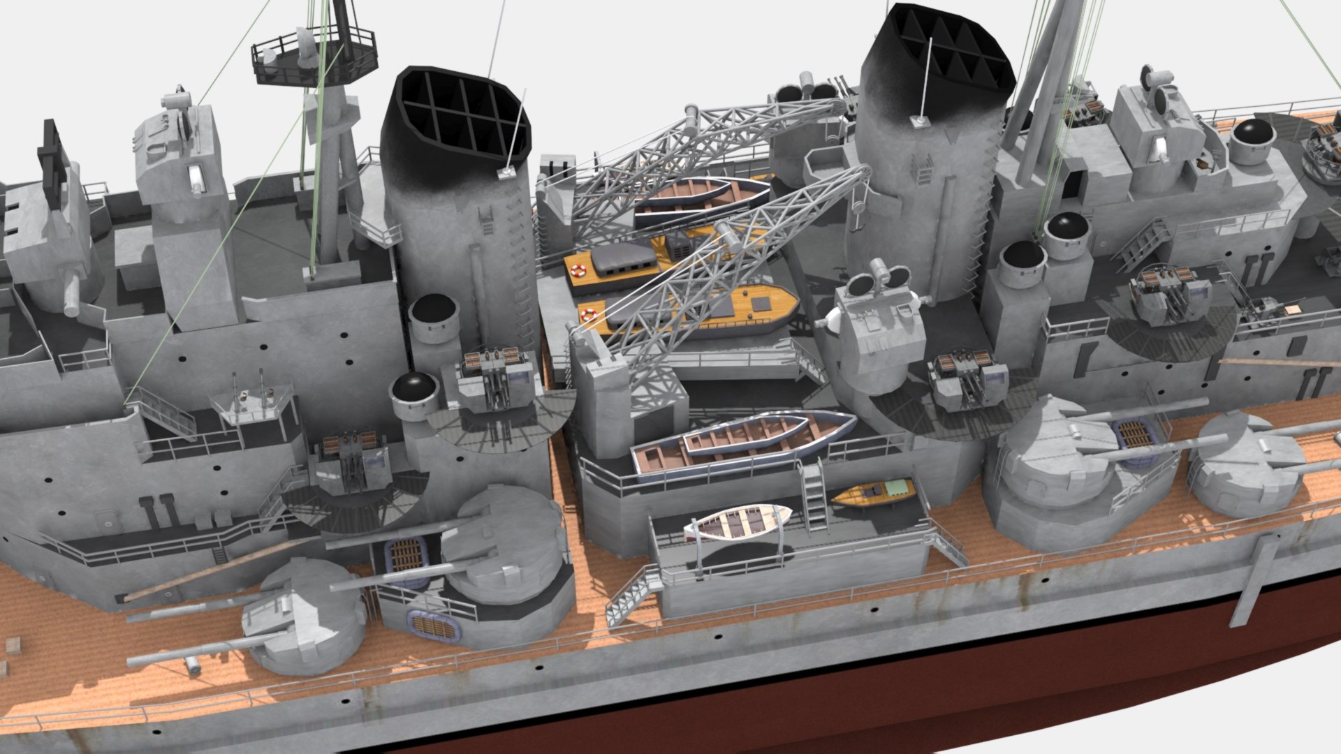 HMS Vanguard Battleship Highly Detailed 3D Model - TurboSquid 2169264