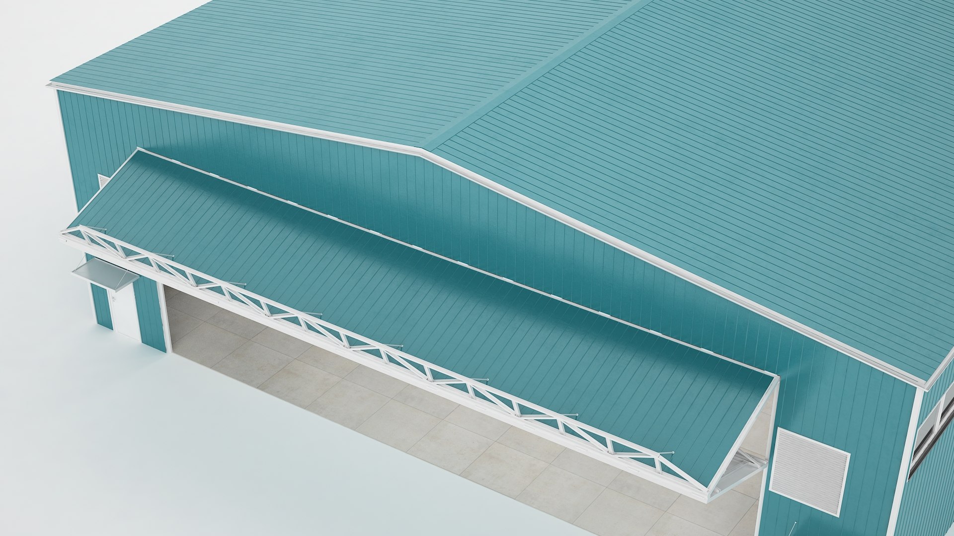 3D Airport Hangar Open - TurboSquid 1443926