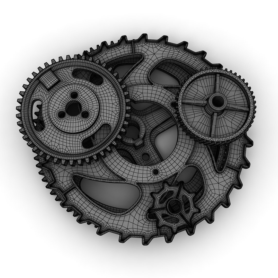 Gears Set 04 3d Model