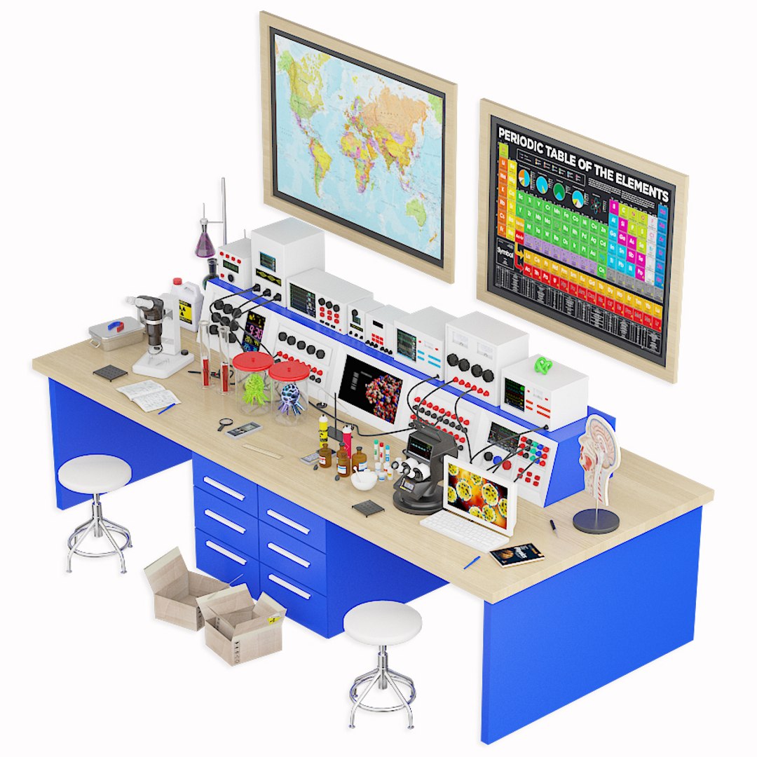 Medical Laboratory Set 3 3D Model - TurboSquid 1538484