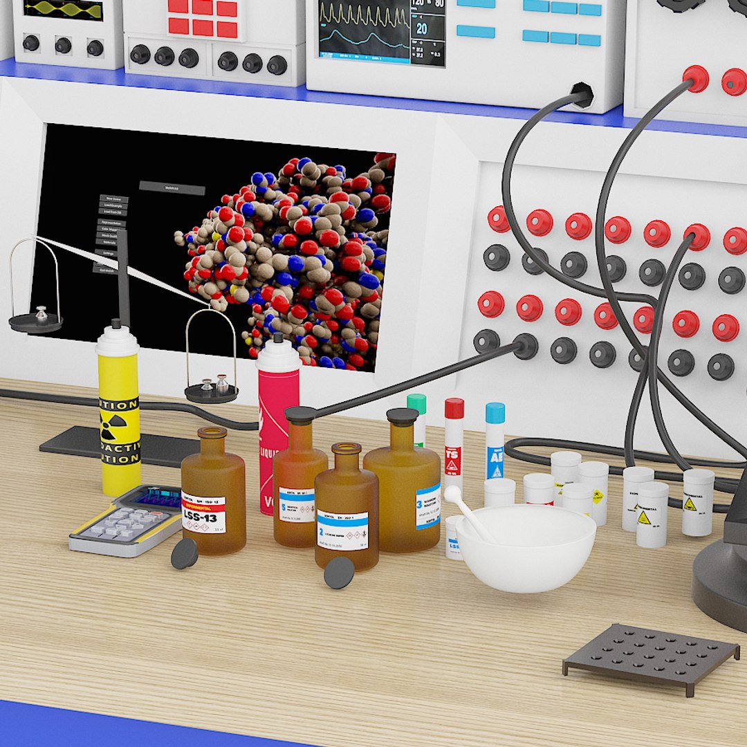 Medical Laboratory Set 3 3D Model - TurboSquid 1538484