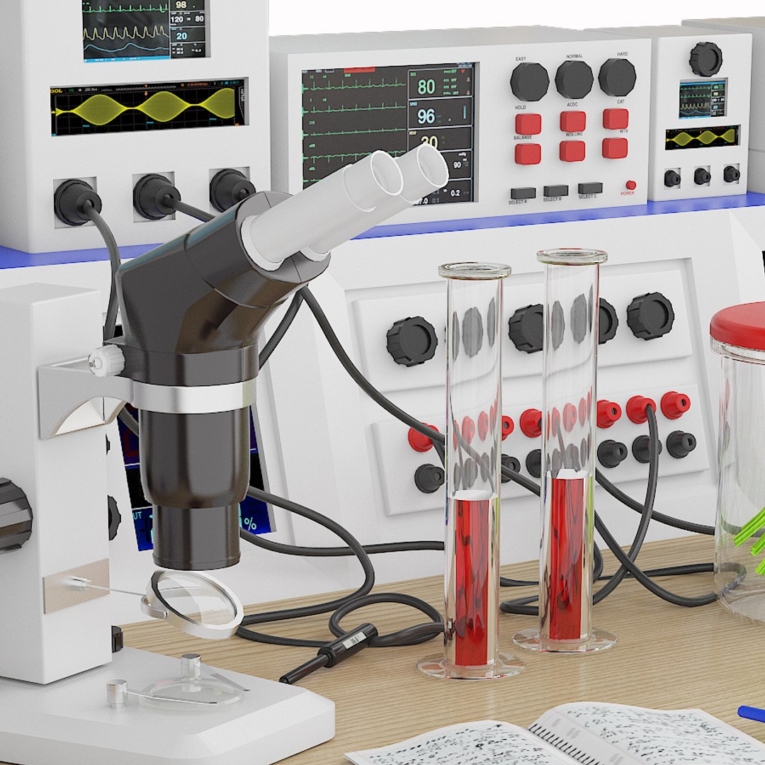 Medical Laboratory Set 3 3D Model - TurboSquid 1538484