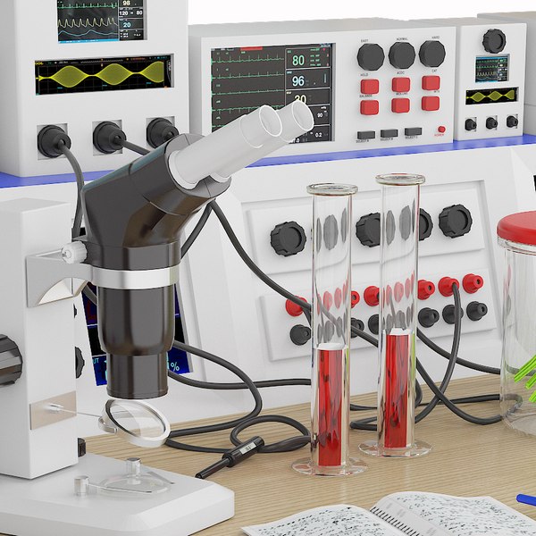 Medical laboratory set 3 3D model - TurboSquid 1538484