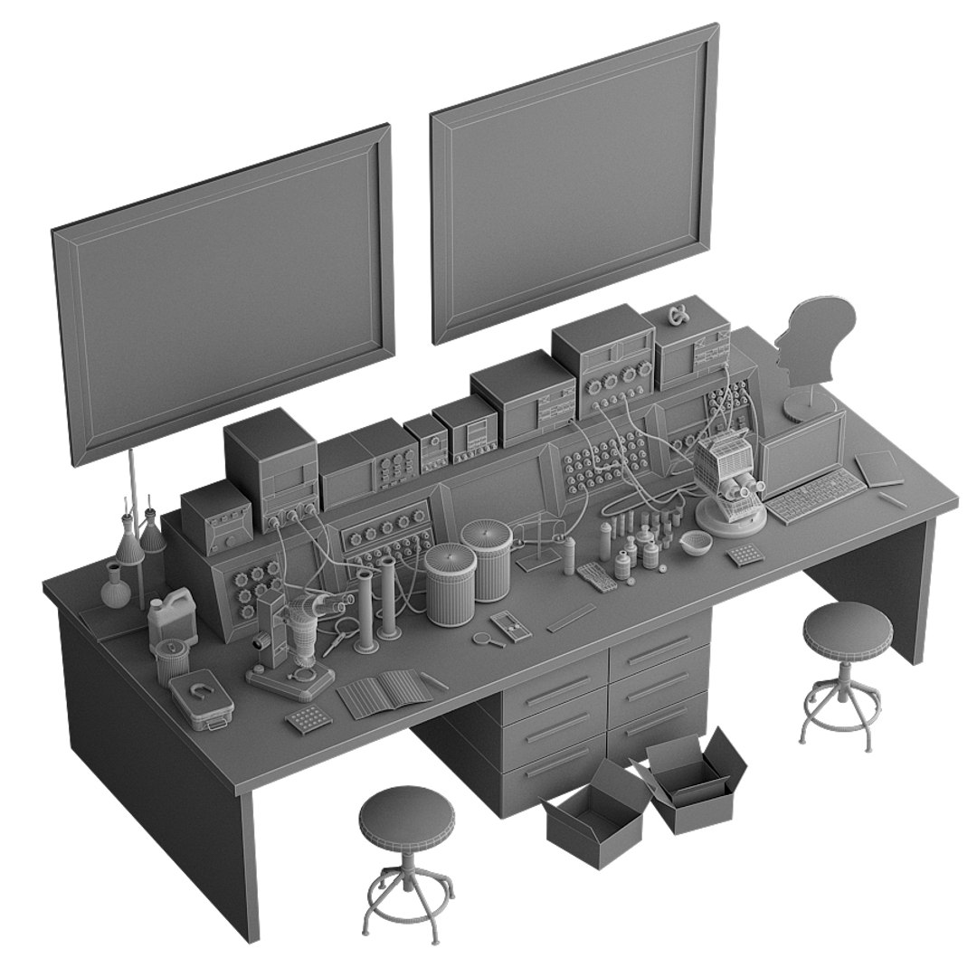 Medical Laboratory Set 3 3D Model - TurboSquid 1538484