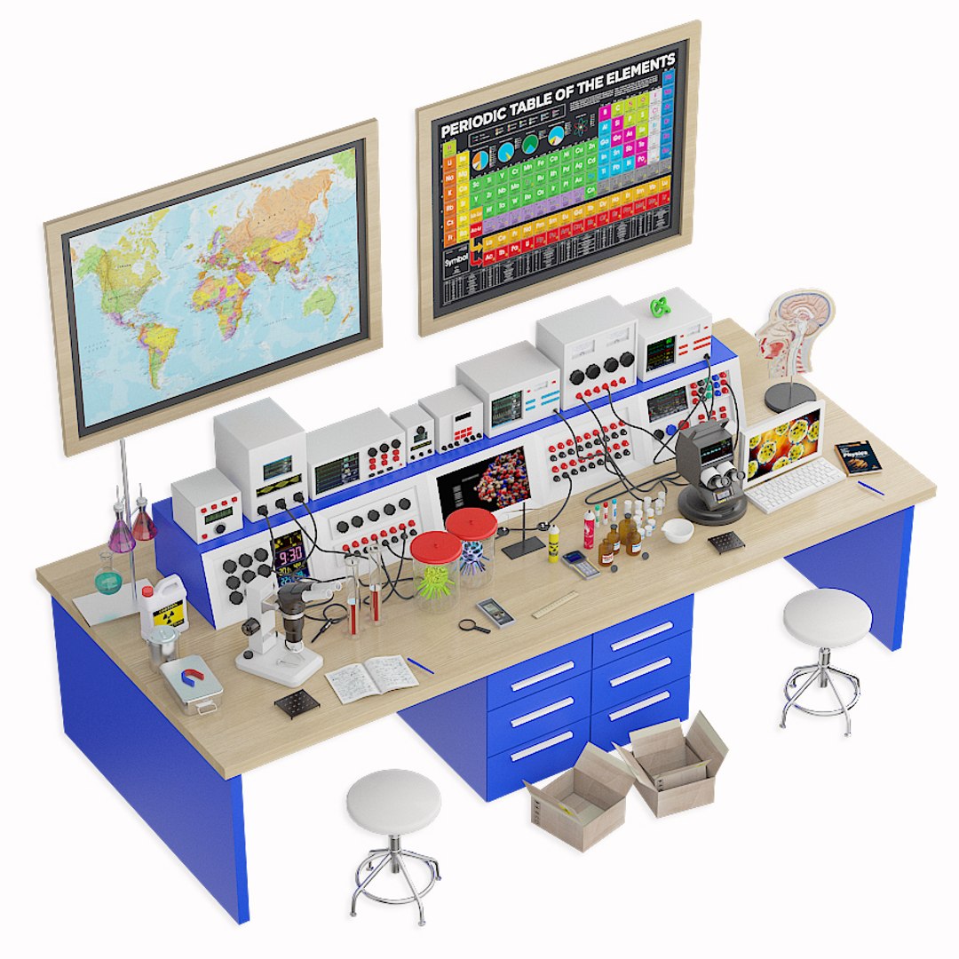 Medical Laboratory Set 3 3D Model - TurboSquid 1538484