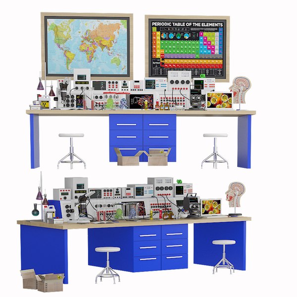 Medical laboratory set 3 3D model - TurboSquid 1538484