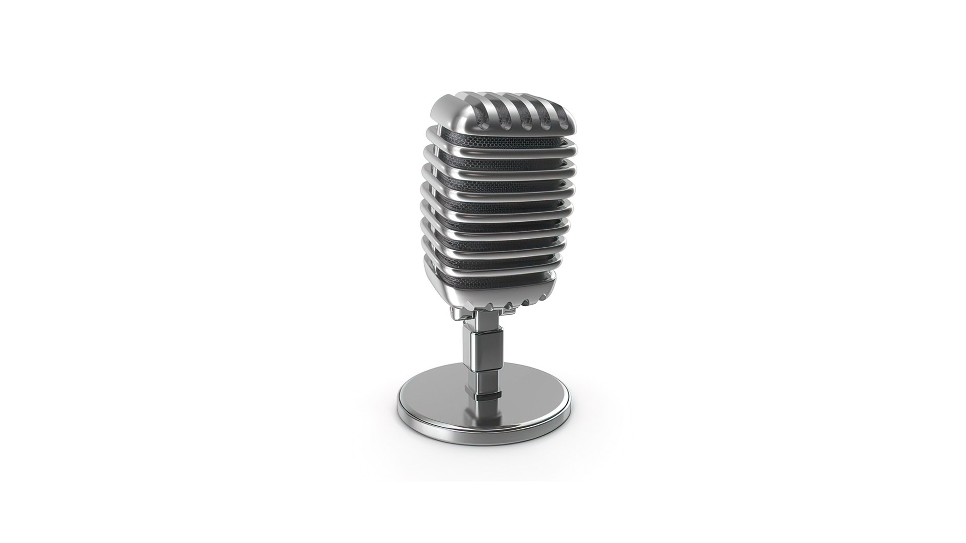 Retro Microphone Model - TurboSquid 2145479