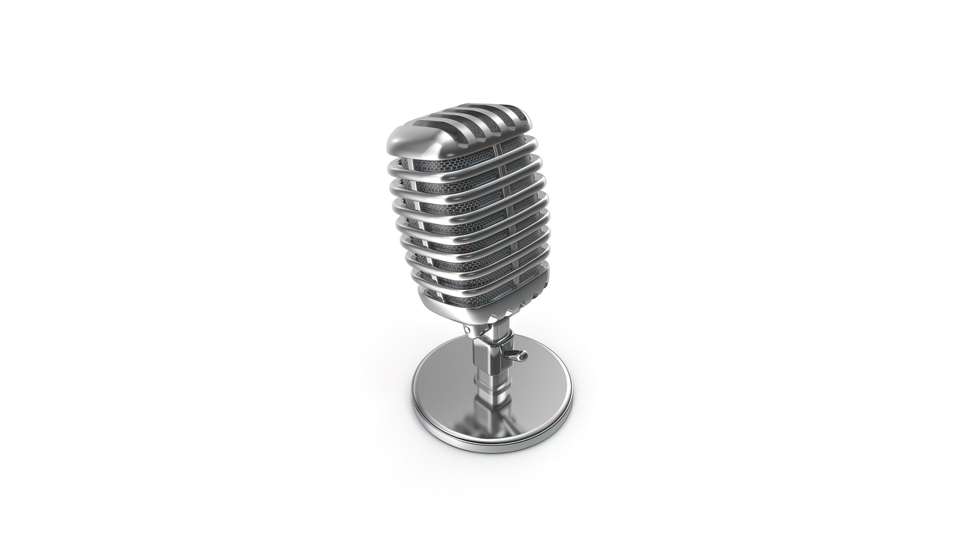Retro Microphone Model - TurboSquid 2145479