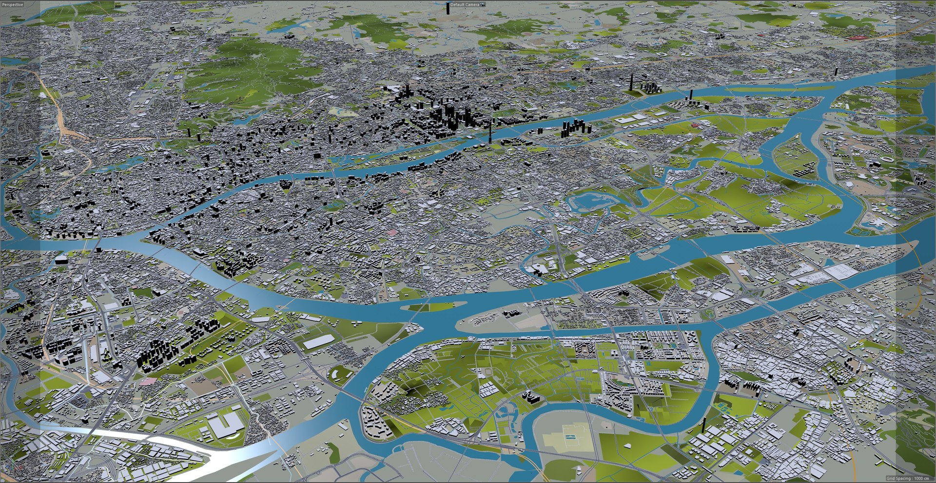 3D Guangzhou Downtown China - TurboSquid 1988995