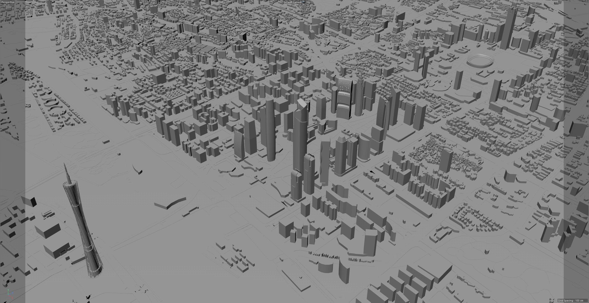 3D Guangzhou Downtown China - TurboSquid 1988995