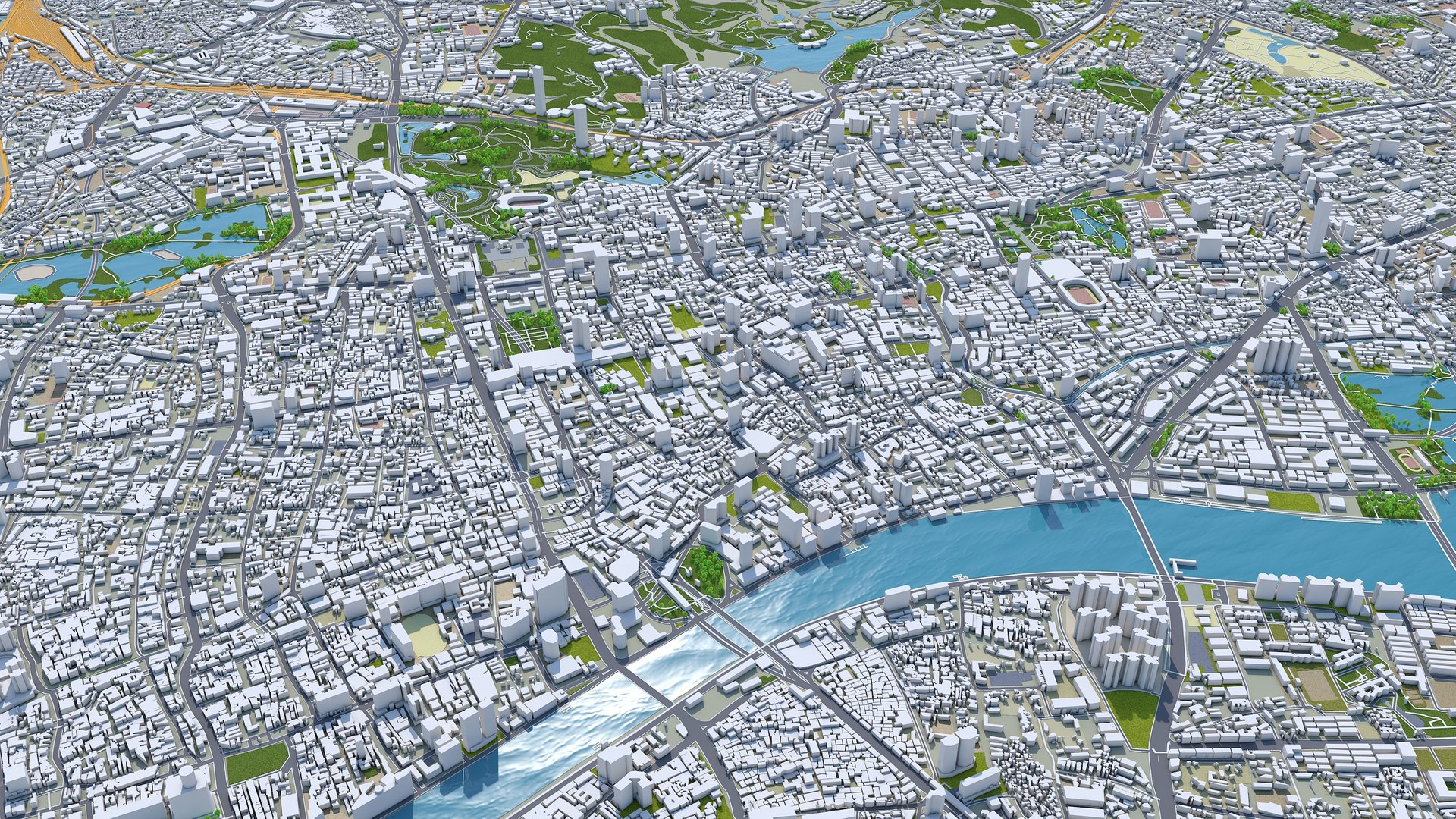 3D Guangzhou Downtown China - TurboSquid 1988995