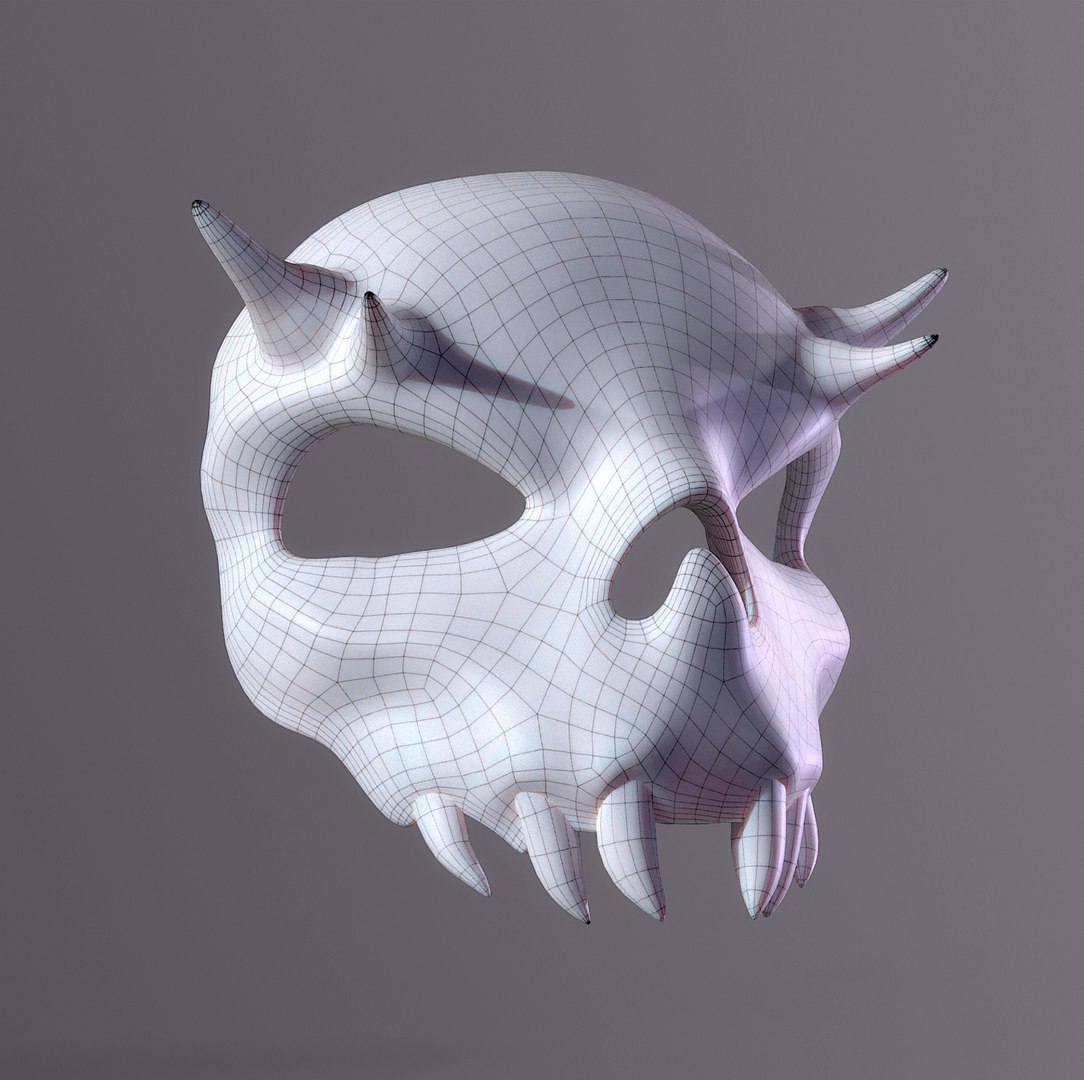 3D Model Skull Mask With Horns - TurboSquid 1974006
