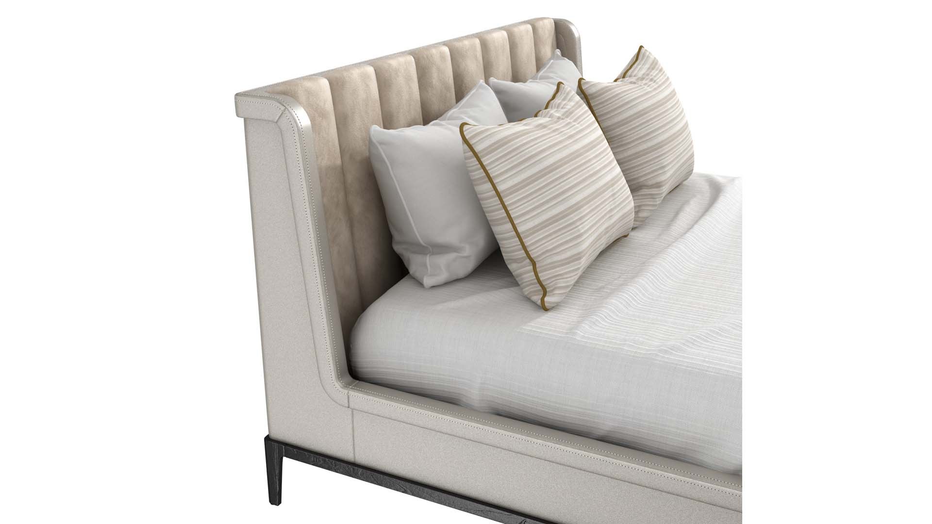 3D Anees upholstery Hamilton channel bed - TurboSquid 1860322