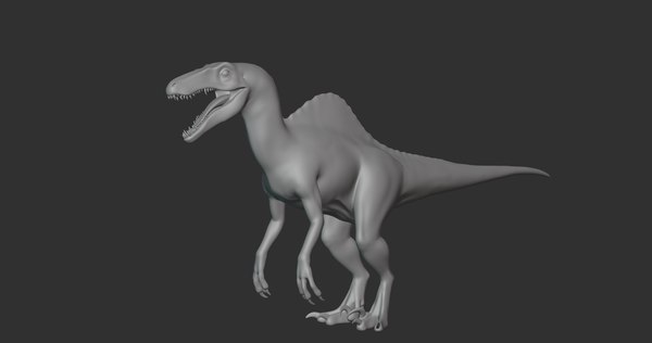 Spinoraptor Basemesh Low Poly Modelo 3D - TurboSquid 1995233
