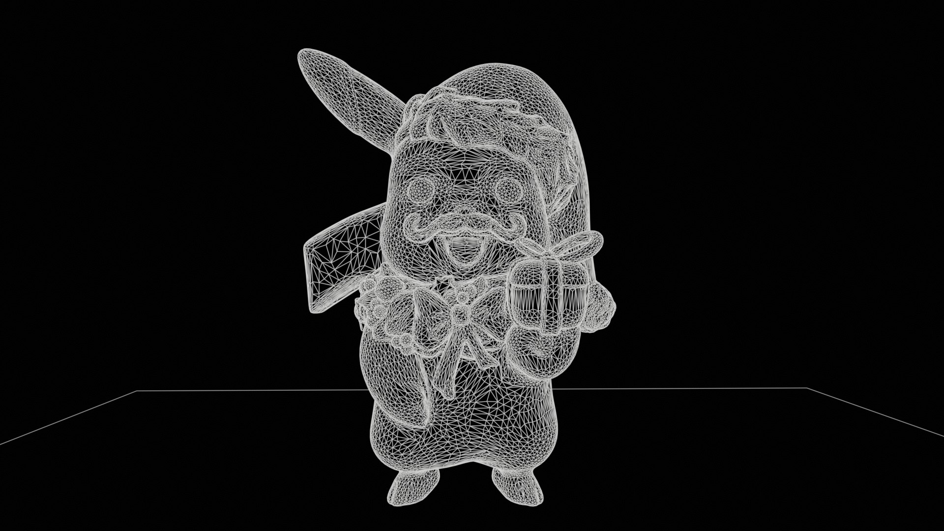 3D Model PIKACHU02 CHRISTMAS 3D PRINT FILE STL POKEMON - TurboSquid 2259351