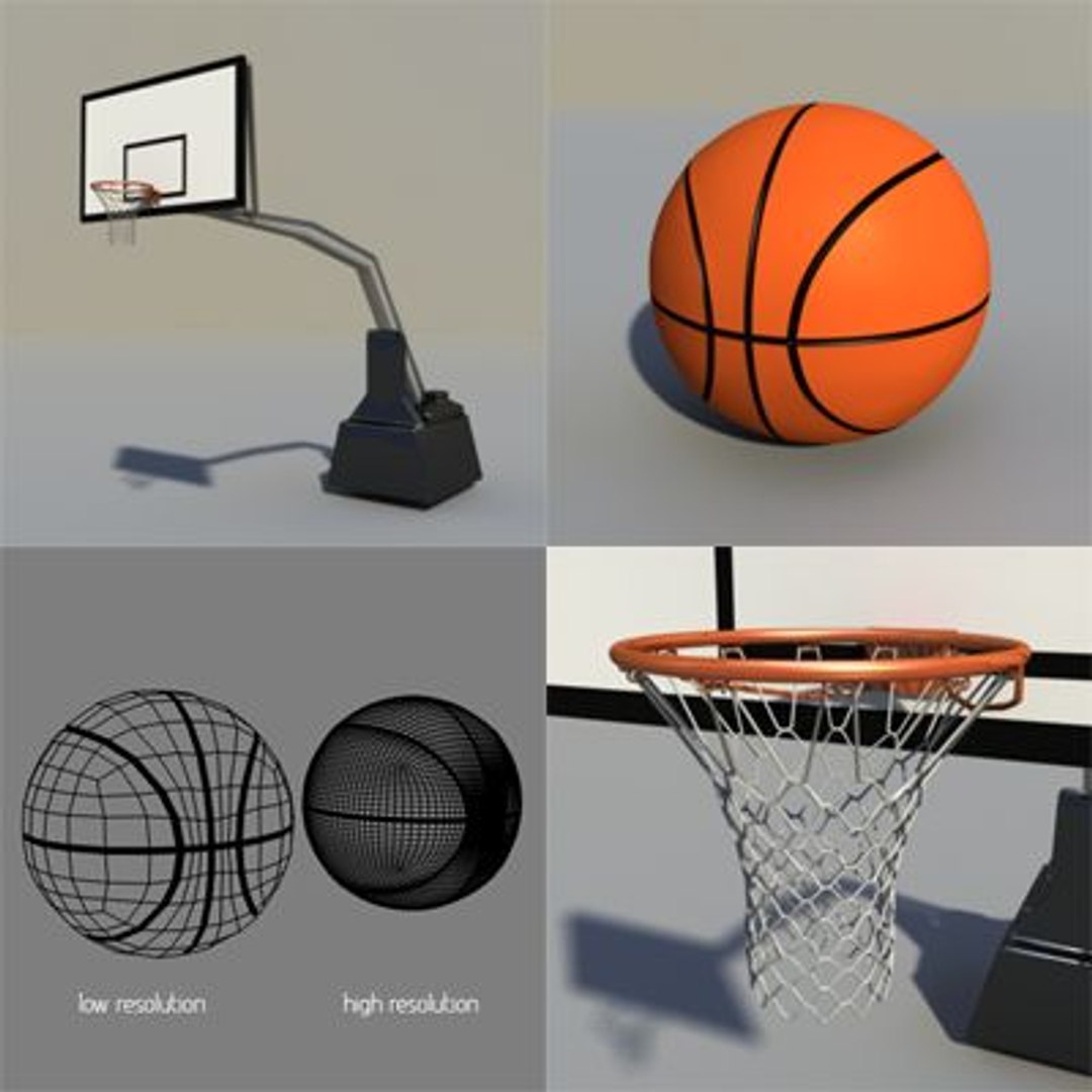 obj basket basketball ball
