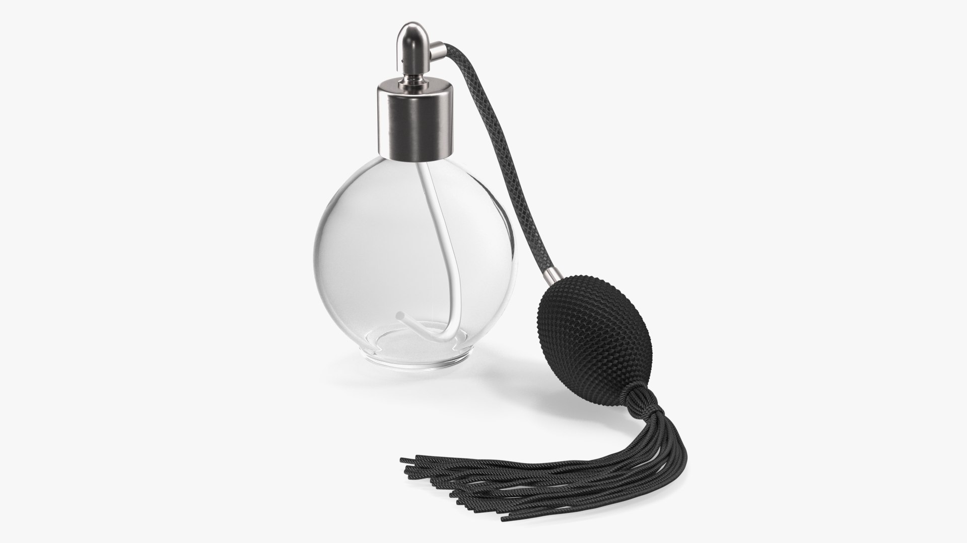 Silver Hose Pump Perfume Bottle Empty 3D model - TurboSquid 2098260