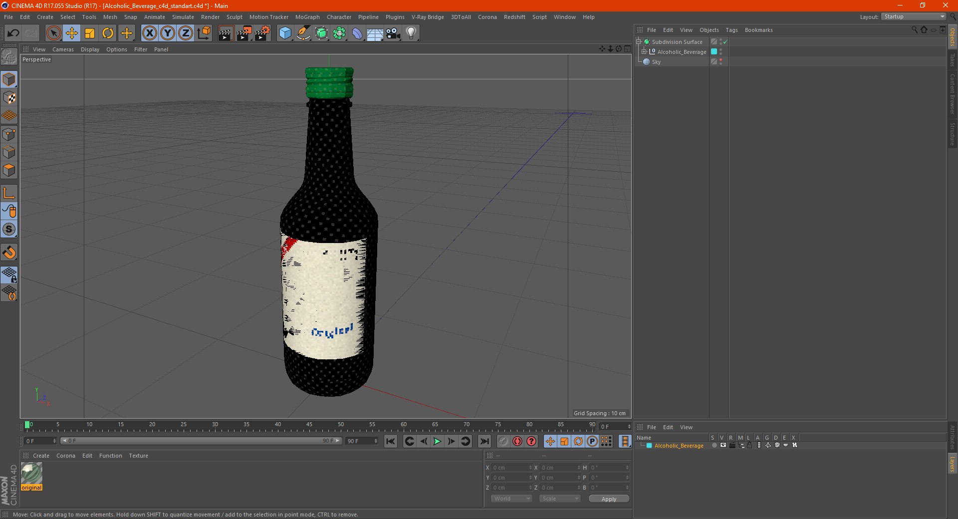 Alcoholic Beverage Drink 3D Model - TurboSquid 1694045