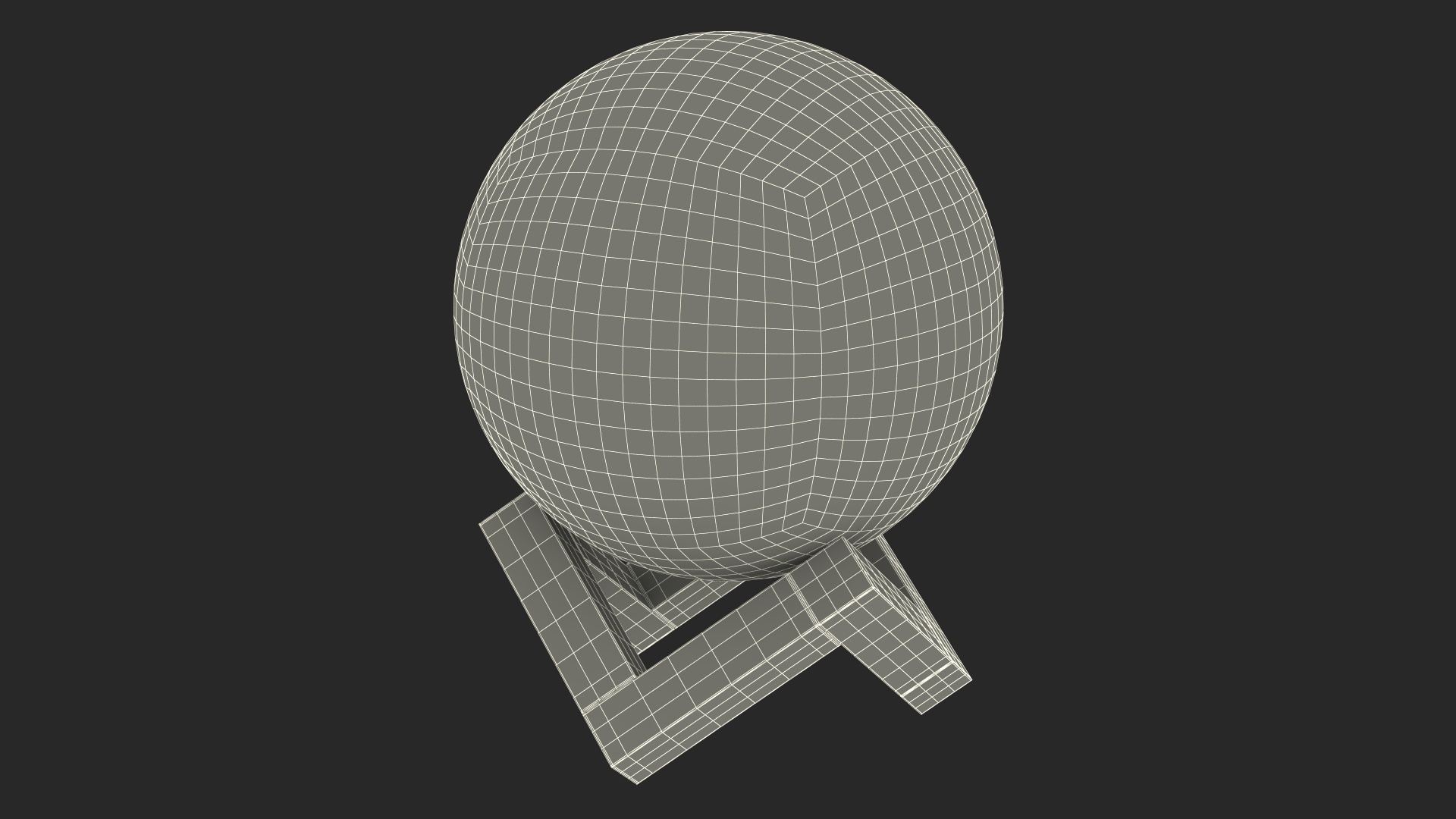 Decorative Moon Lamp On Wooden Stand Yellow Light On 3D Model - TurboSquid 2174773