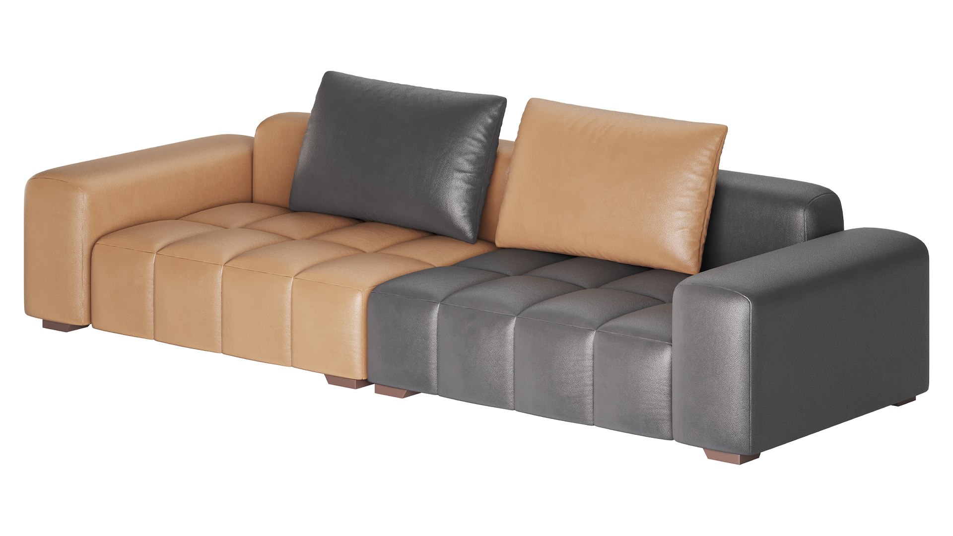 3D Modernism Square Standard Sofa - TurboSquid 2248465