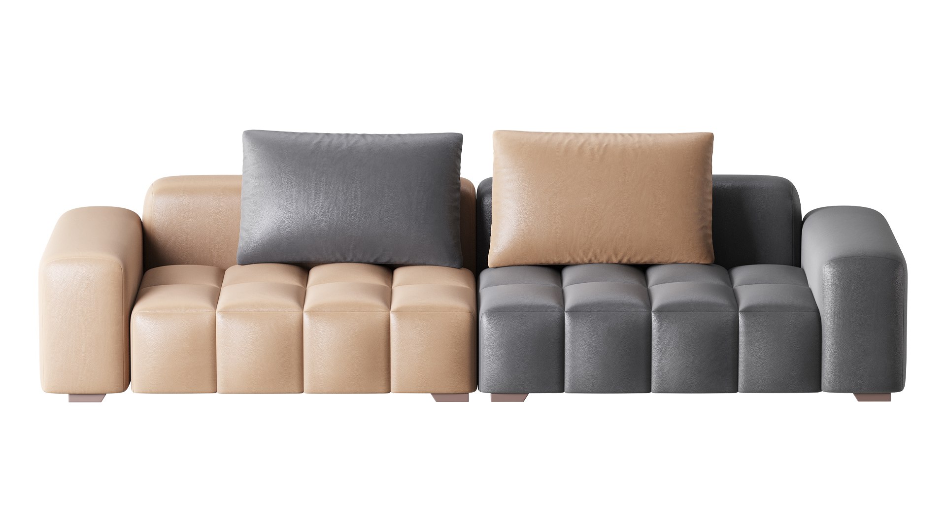 3D Modernism Square Standard Sofa - TurboSquid 2248465