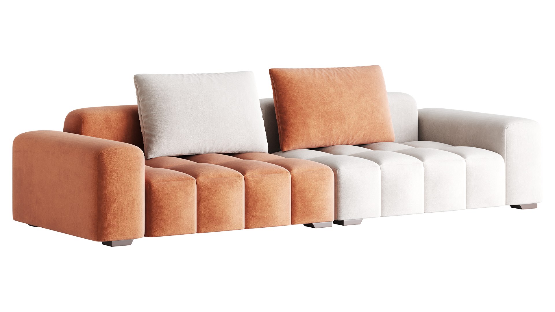 3D Modernism Square Standard Sofa - TurboSquid 2248465