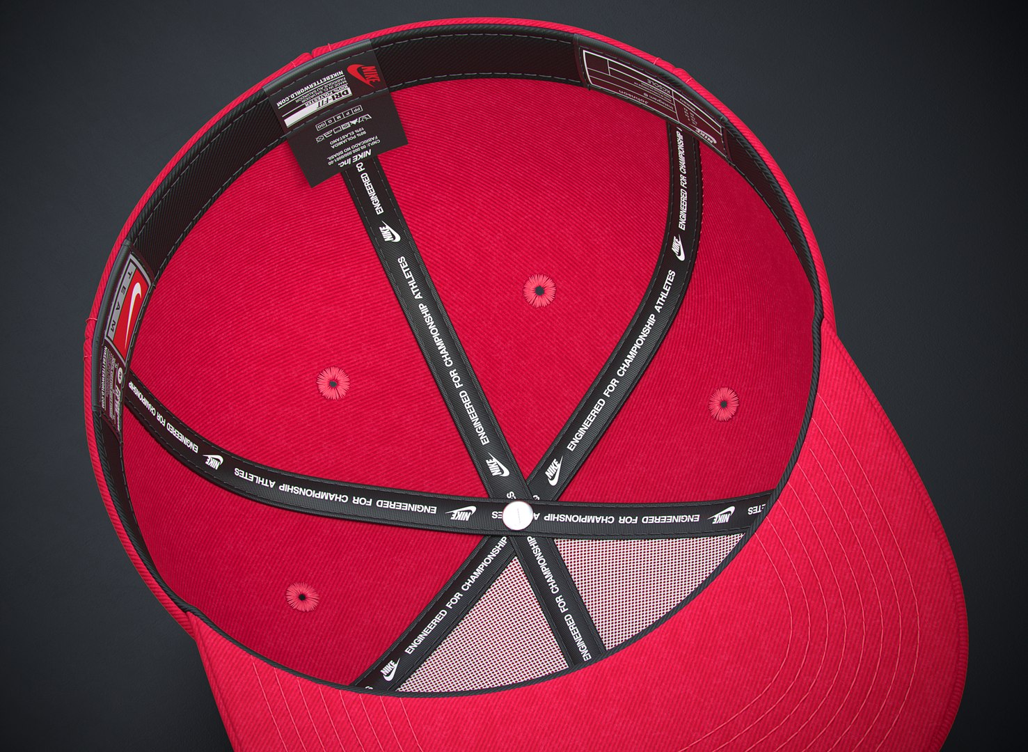 Snapback Cap Pink 3D - TurboSquid 2037791