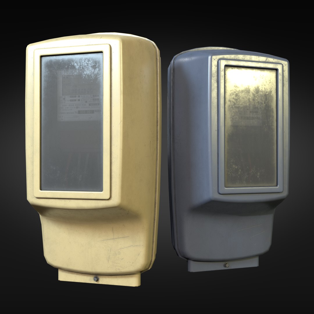 3D Japanese Electricity Meter Box - EMB-02 - TurboSquid 1957264