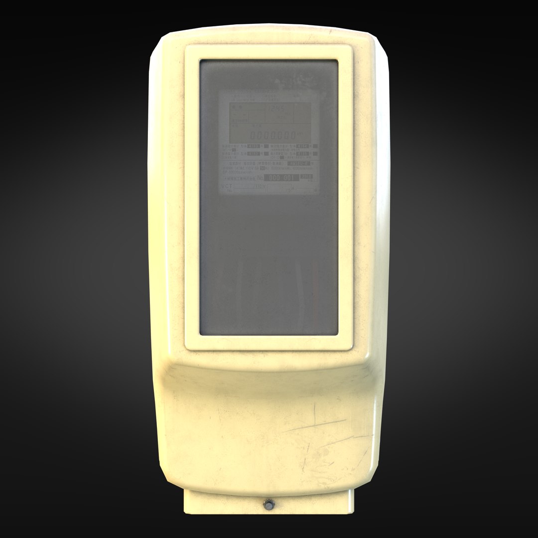 3D Japanese Electricity Meter Box - EMB-02 - TurboSquid 1957264