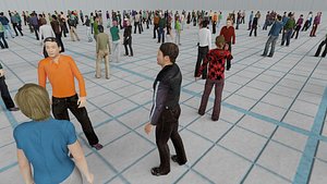Animated Crowd 3D Models for Download | TurboSquid