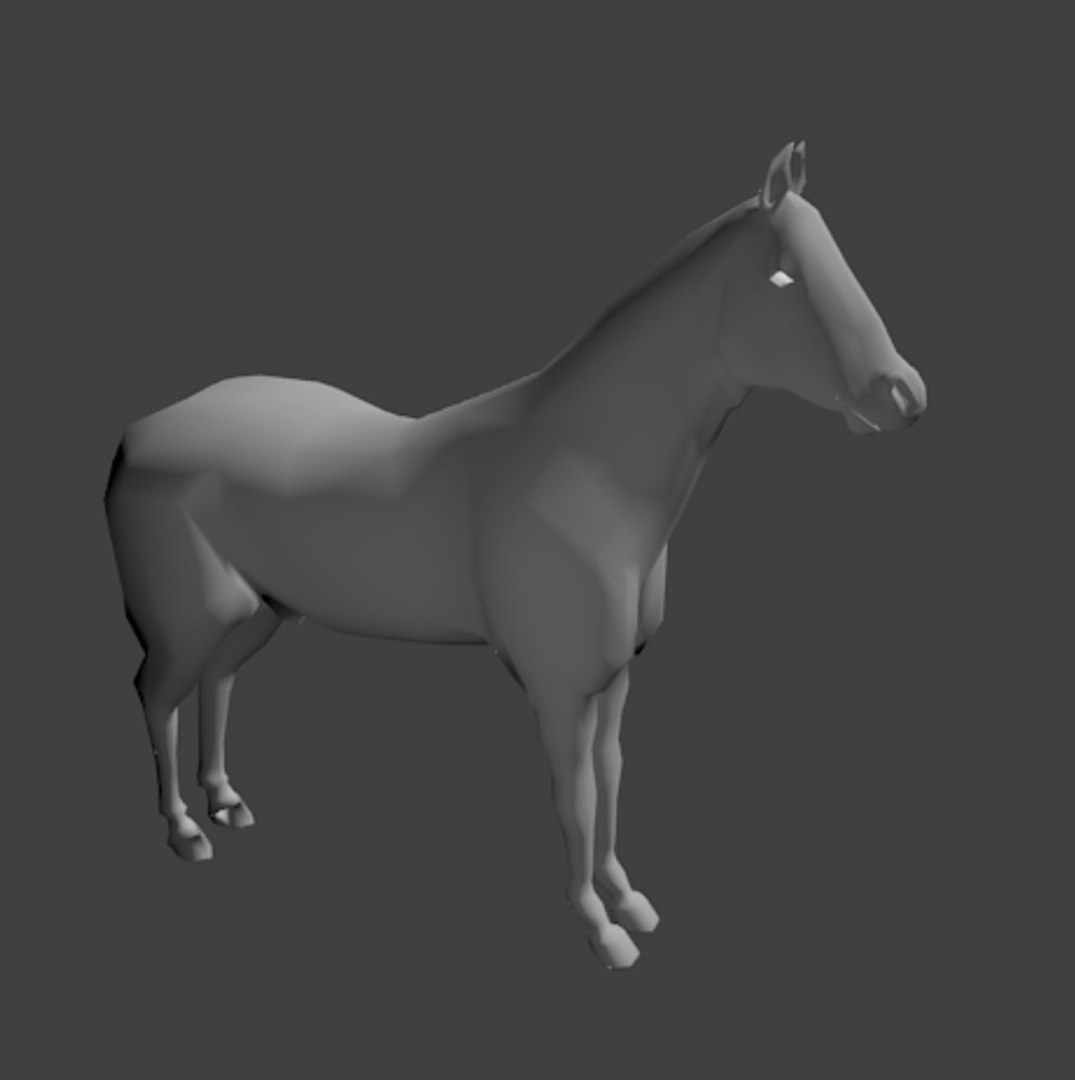 3d model horse