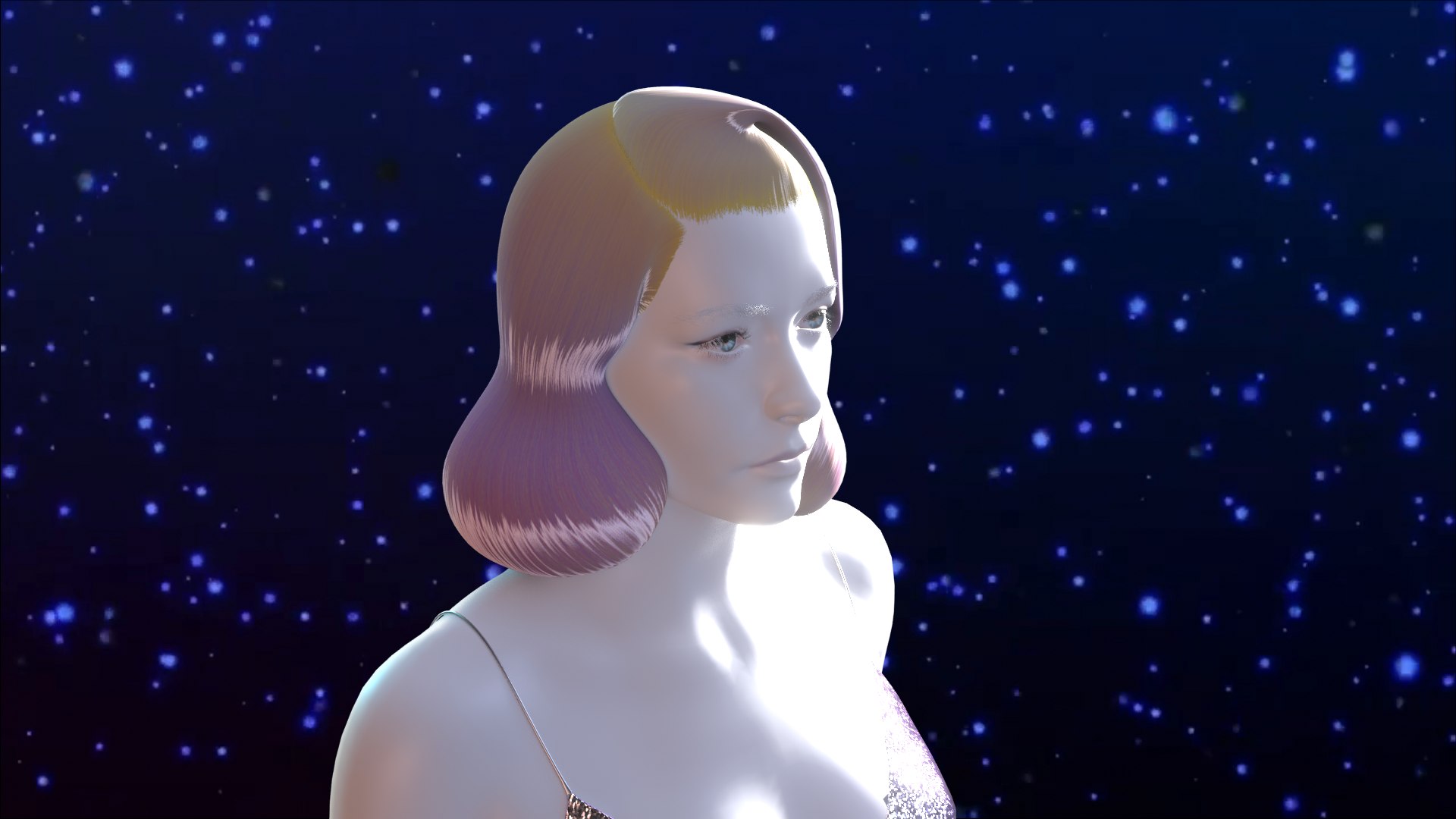 3D Model Hair Shiny - TurboSquid 1824906