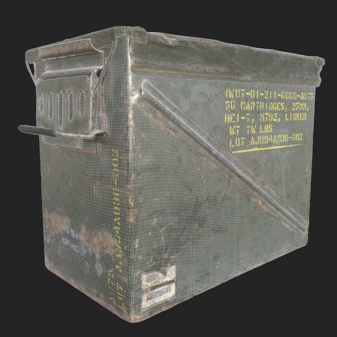 3D Military Ammo Box Model - TurboSquid 2246207