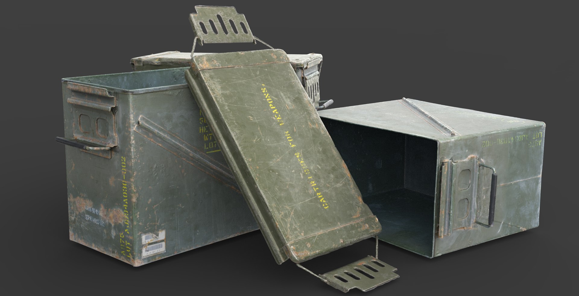 3D Military Ammo Box Model - TurboSquid 2246207