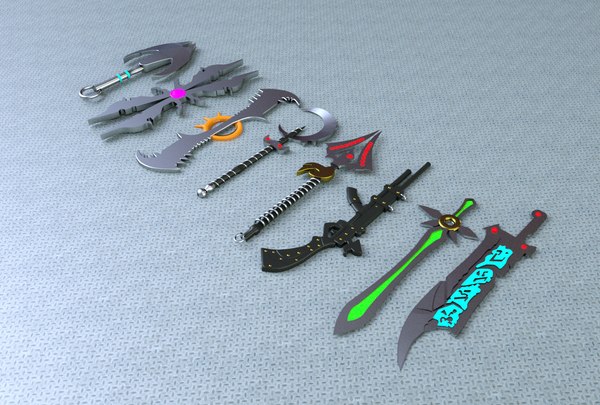Various weapons 3D model - TurboSquid 1657428