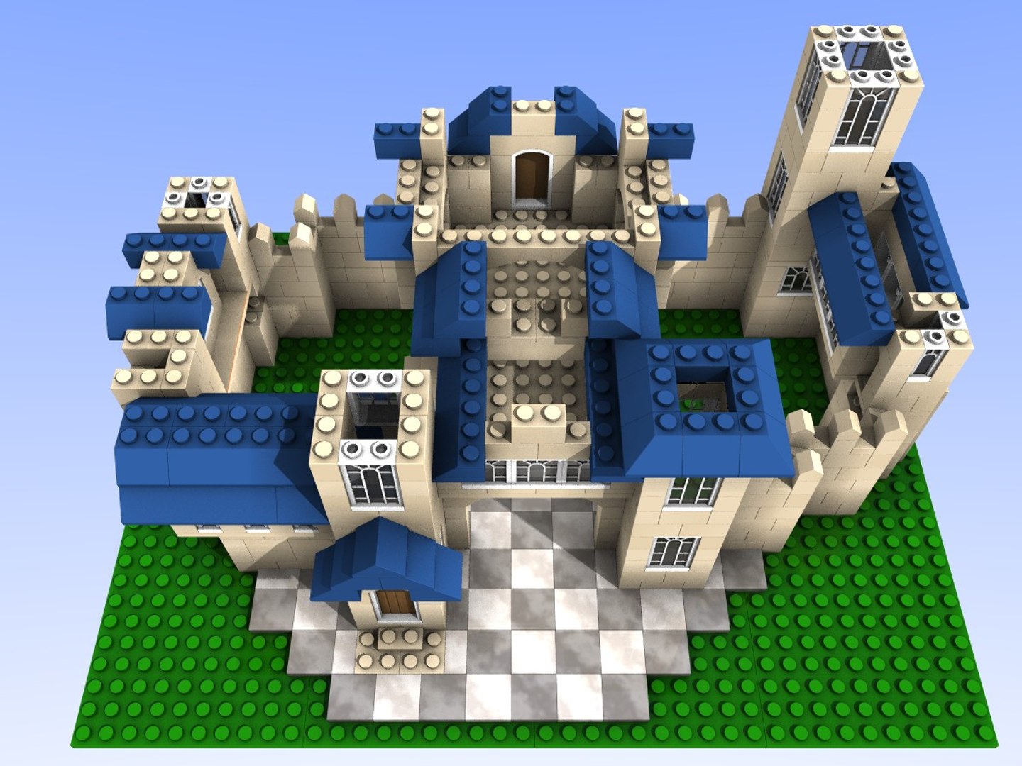 3D Building Castle Lego - TurboSquid 1158413