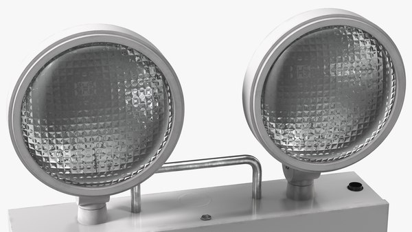 Halogen twin emergency light 3D - TurboSquid 1685612