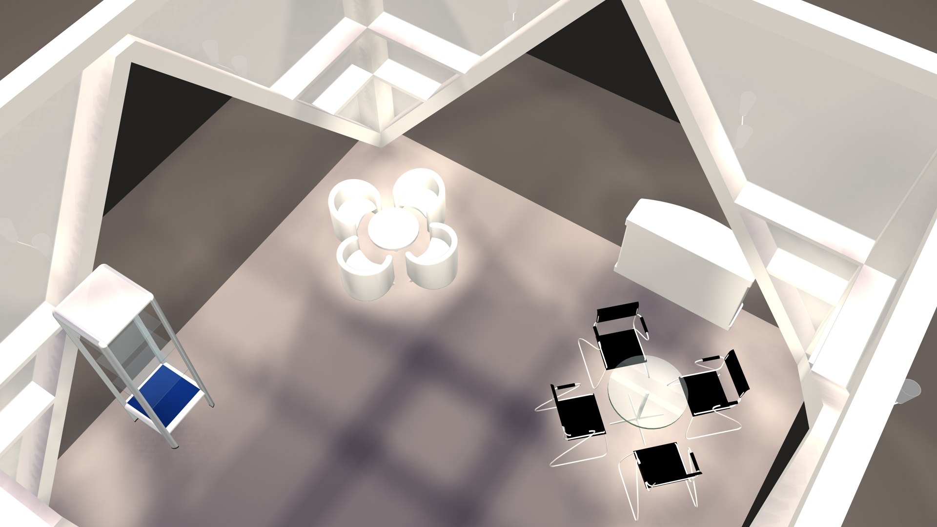 8x8 Exhibition Stand 4 Side Open 3D Model - TurboSquid 1871280