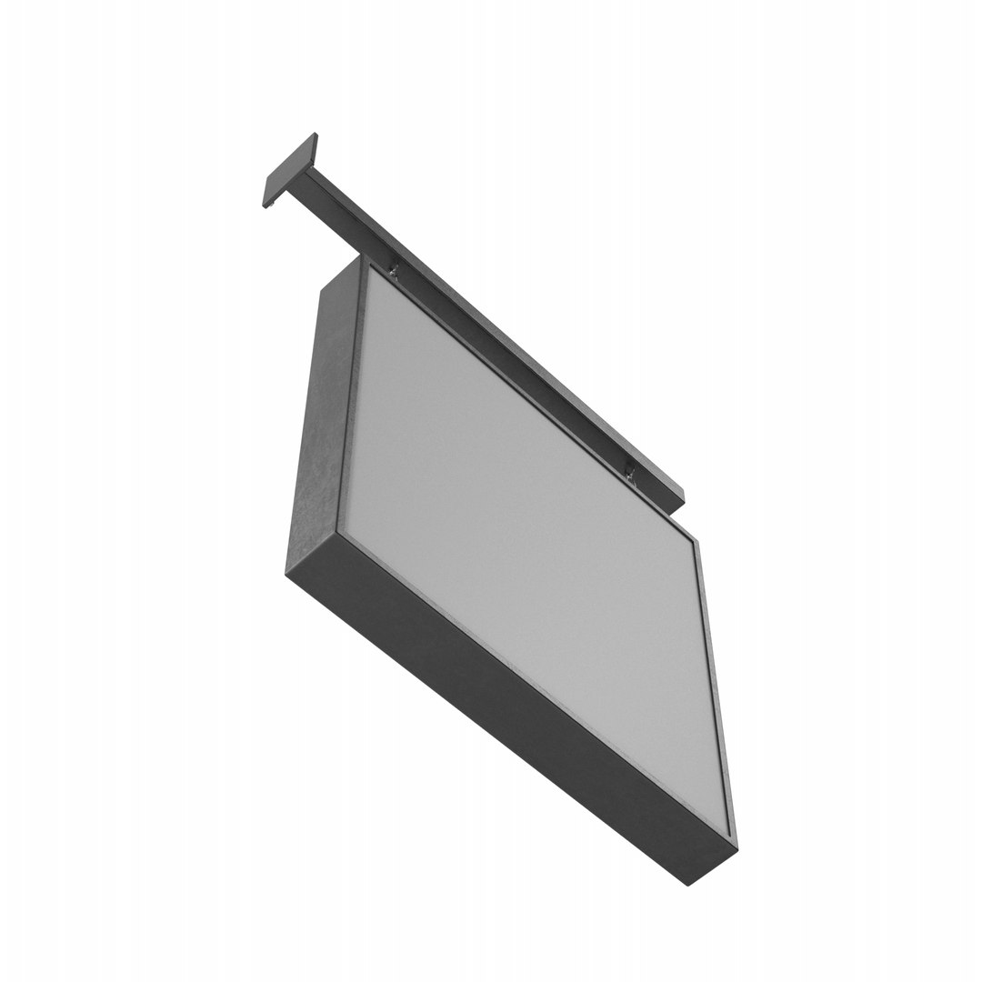 3D Model Wall Mount Advertising Board - TurboSquid 2113834