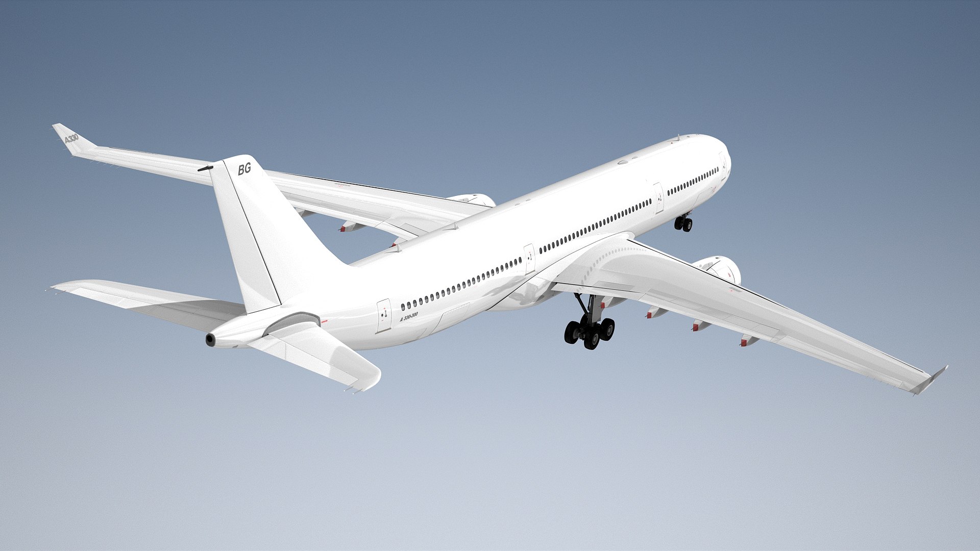 Airbus A330-300 Generic Landing Gears 3d Model