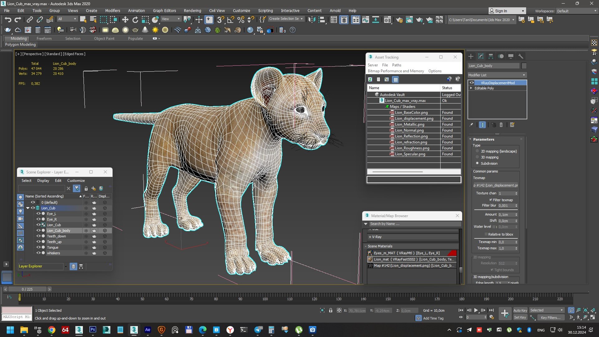 Lion Cub 3D Model - TurboSquid 2335636