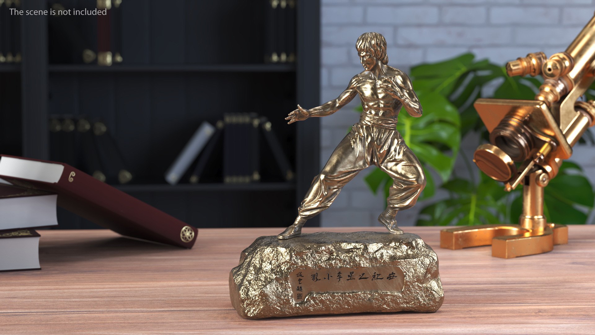 3D Miniature Bronze Statue Of Bruce Lee Model - TurboSquid 2396059