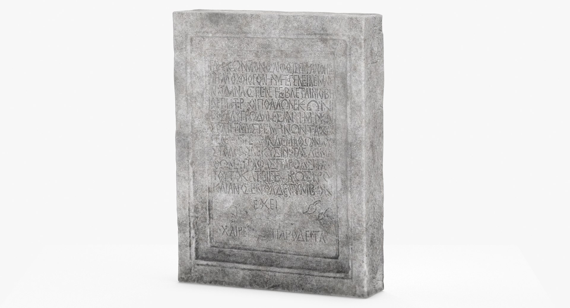 3D Roman Tombstone Epitaph 02 - TurboSquid 2208926