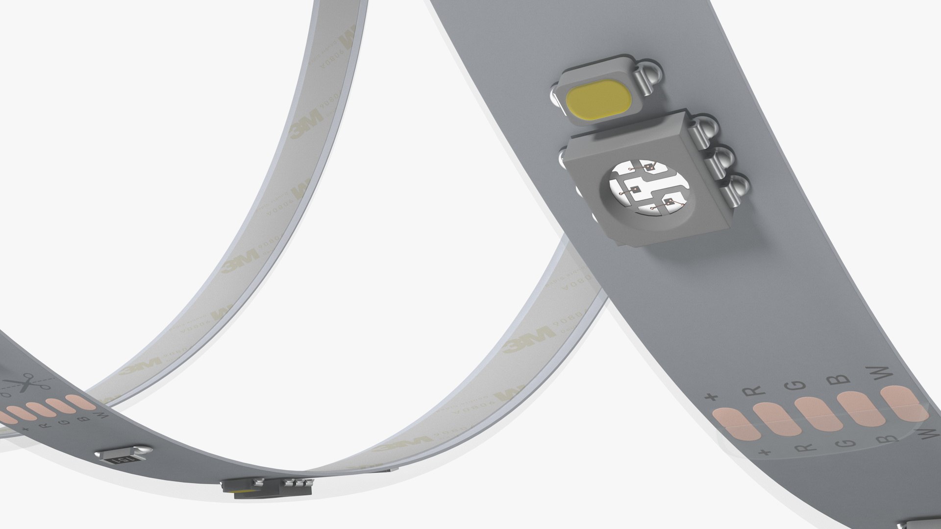 3D led strip light spiral - TurboSquid 1434521