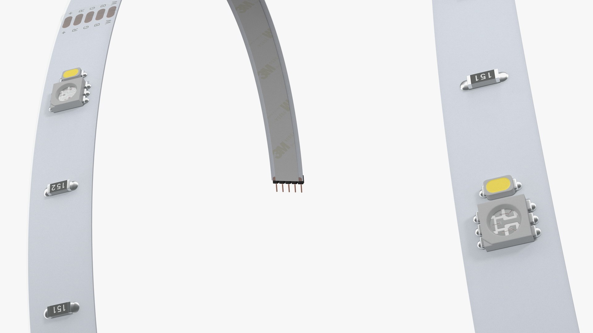 3D led strip light spiral - TurboSquid 1434521