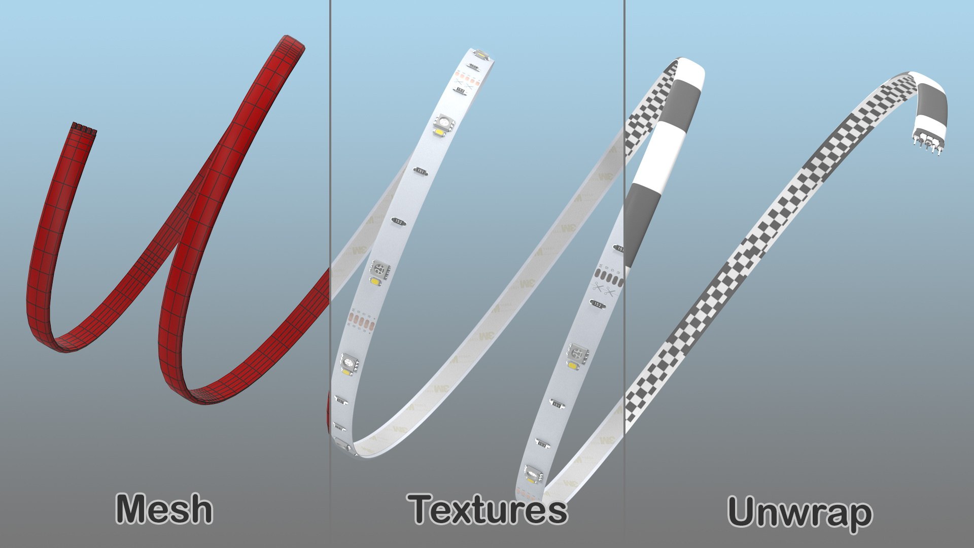 3D Led Strip Light Spiral - TurboSquid 1434521